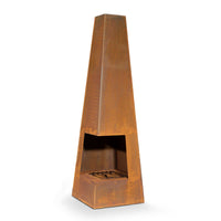 Corner Access Pyramid Chiminea, Wood Burner, Heater for Outdoors/Garde ...