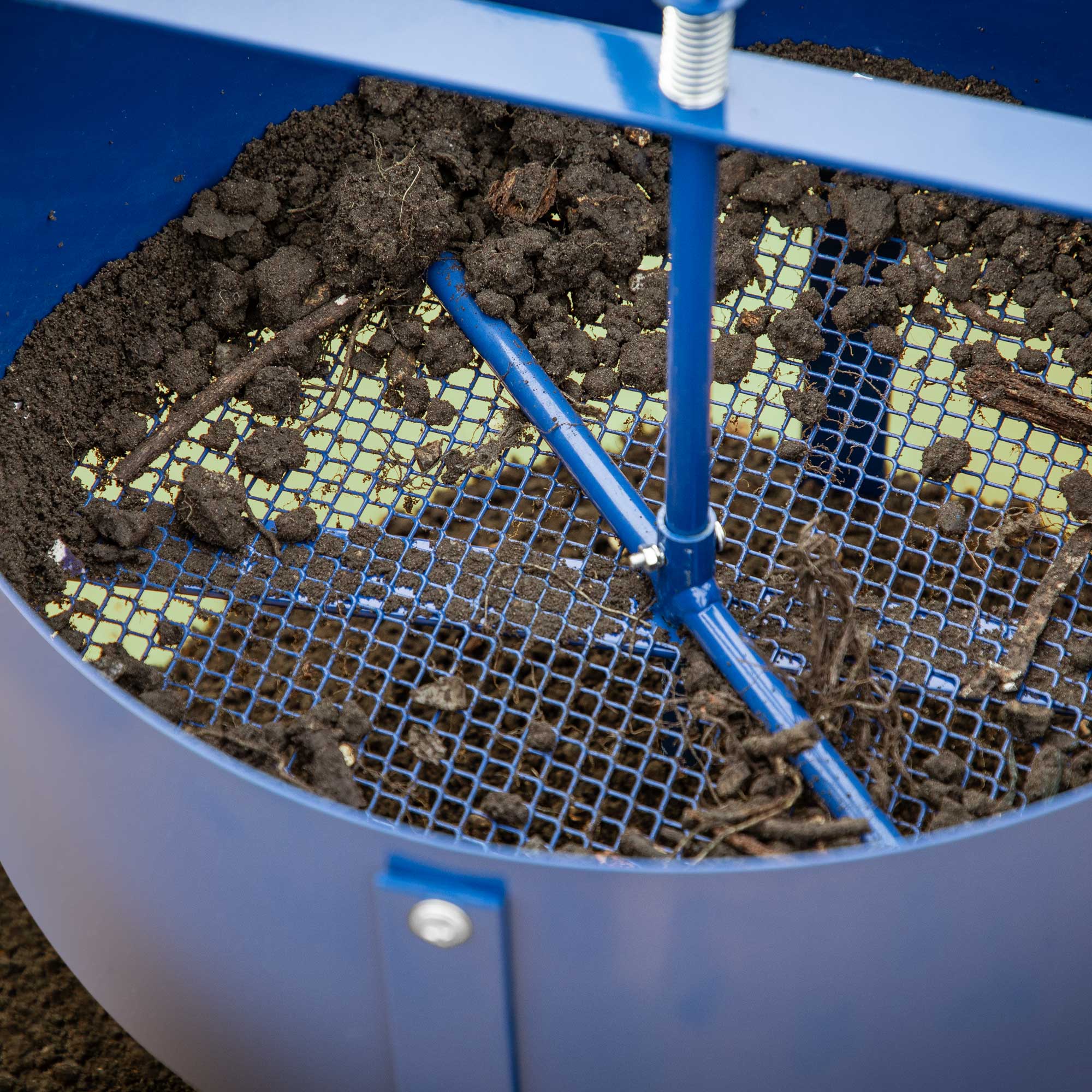 Large Rotary Garden Sieve for Soil and Stones. Also Suitable for Compo ...