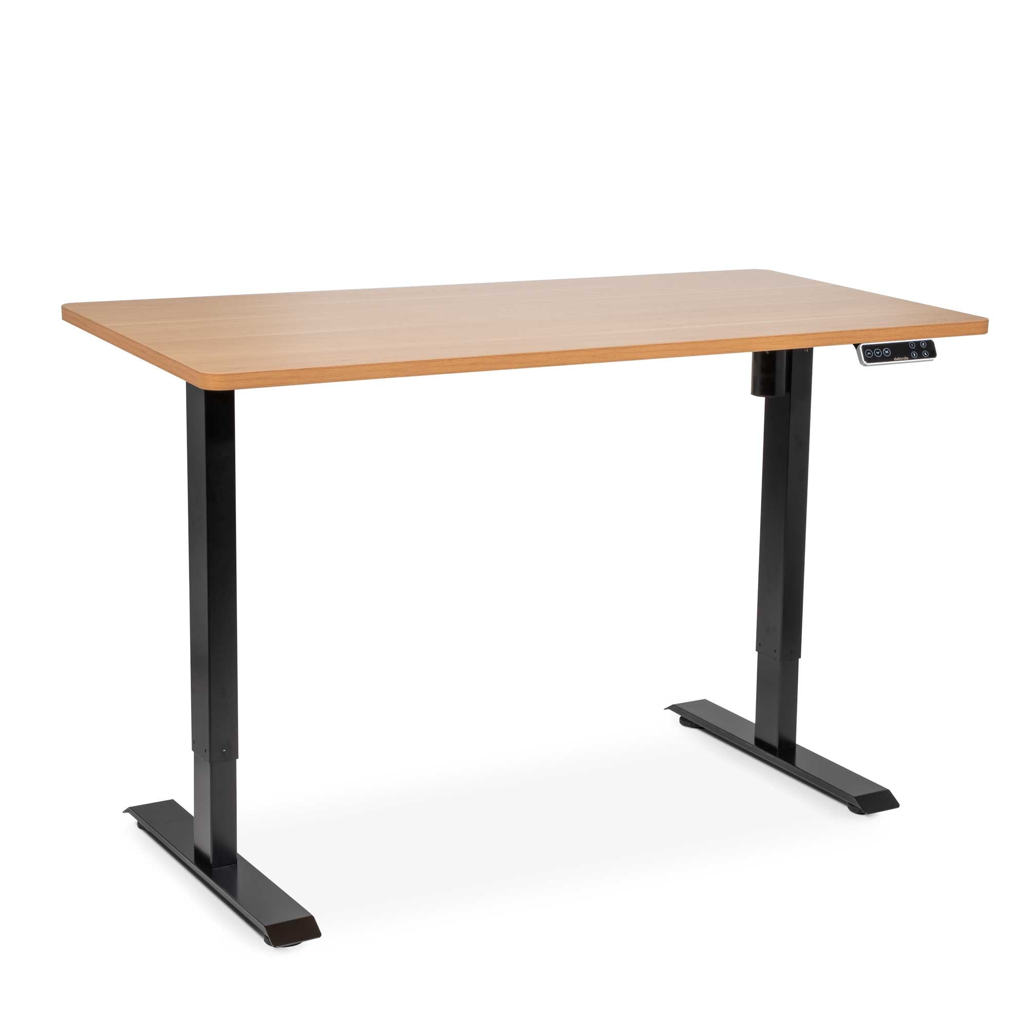 Dellonda Single Motor Electric Sit/Stand Desk, Digital Control - Oak D