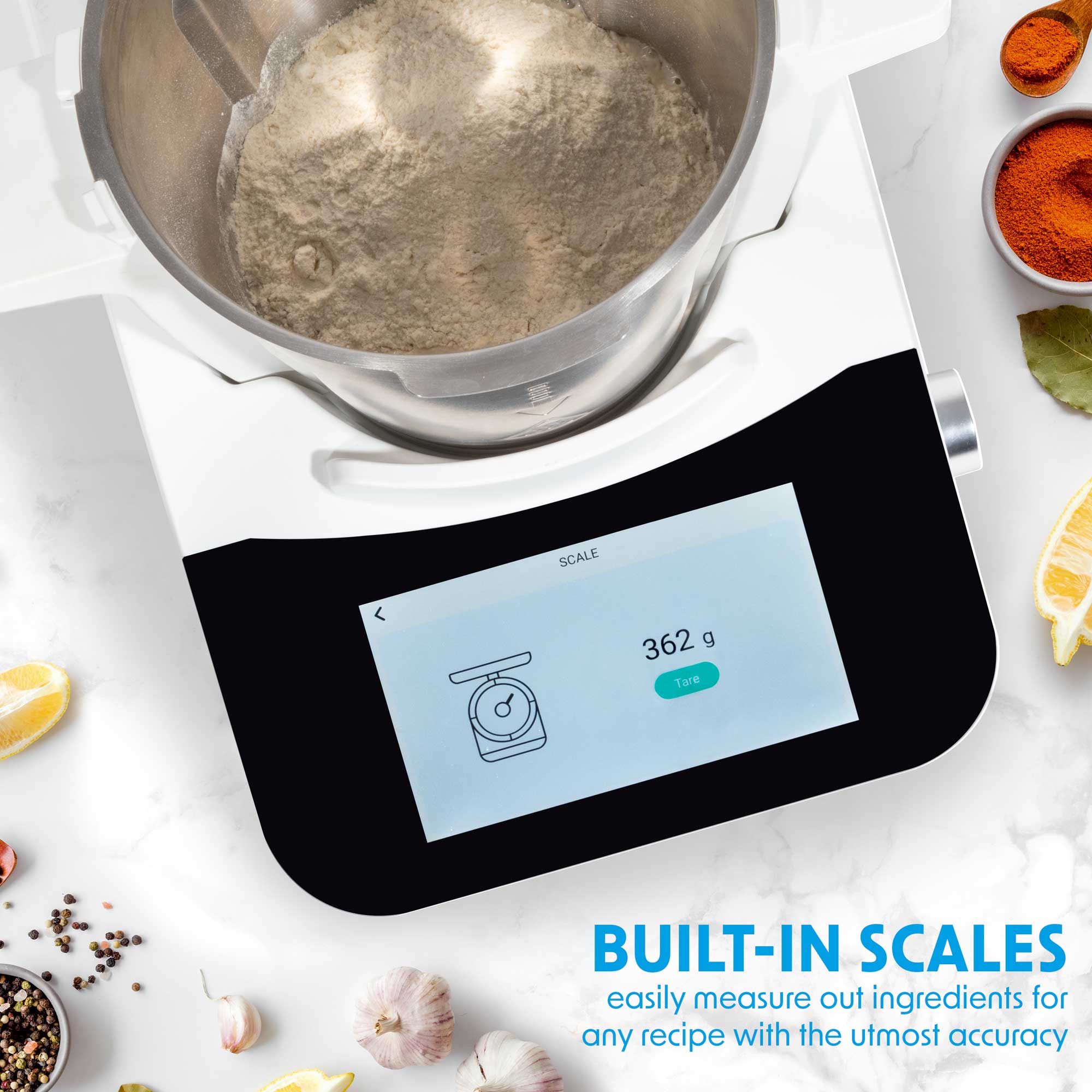 Baridi Smart Thermo-Cooker, 18 Preset Functions, 7” Touch Screen, App ...