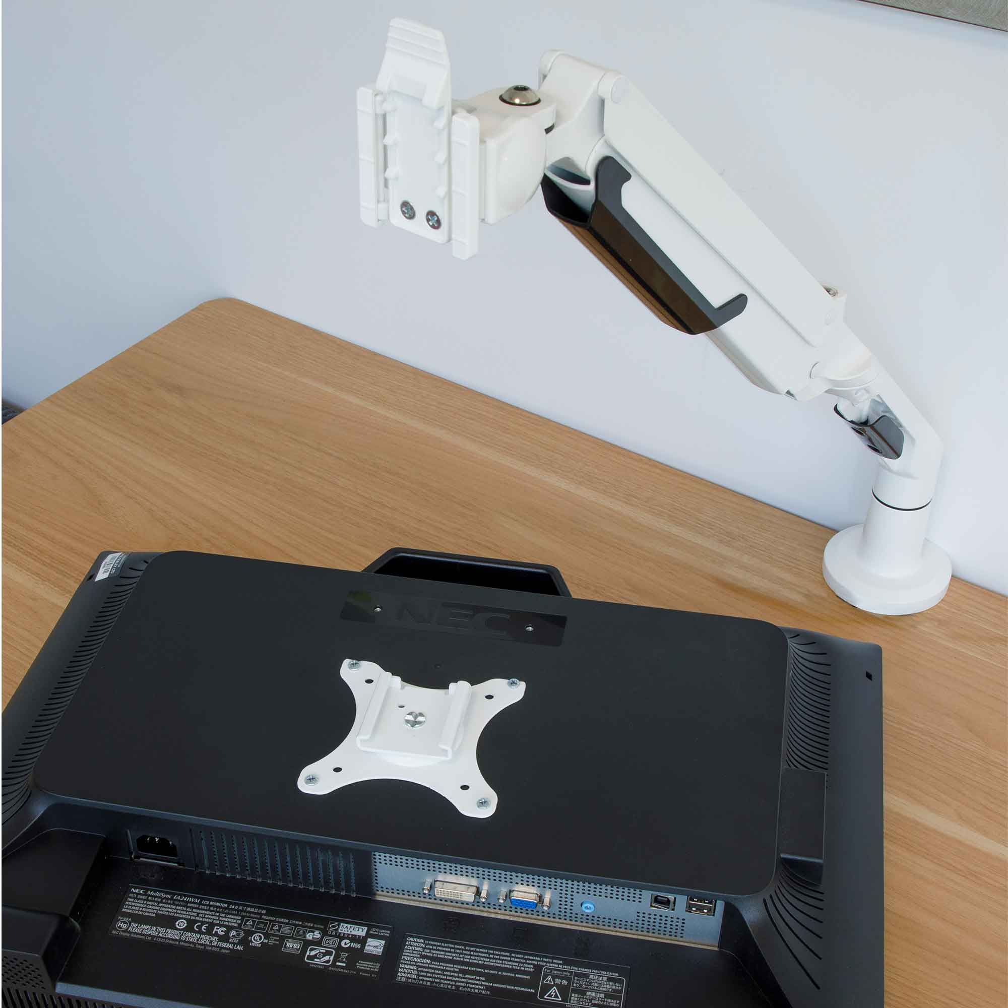 Adjustable & Rotating Single Monitor Arm, 12kg Load Capacity, 17-36" S ...