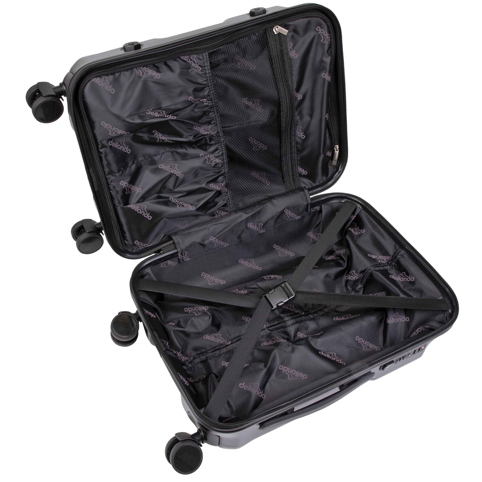 DL10 - 3 Piece Lightweight Luggage Suitcase Set with ABS+PC Shell & TSA ...