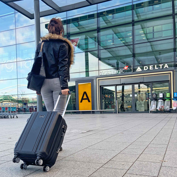 DL11 - 3 Piece Lightweight Luggage Suitcase Set with ABS Shell, Spinner ...