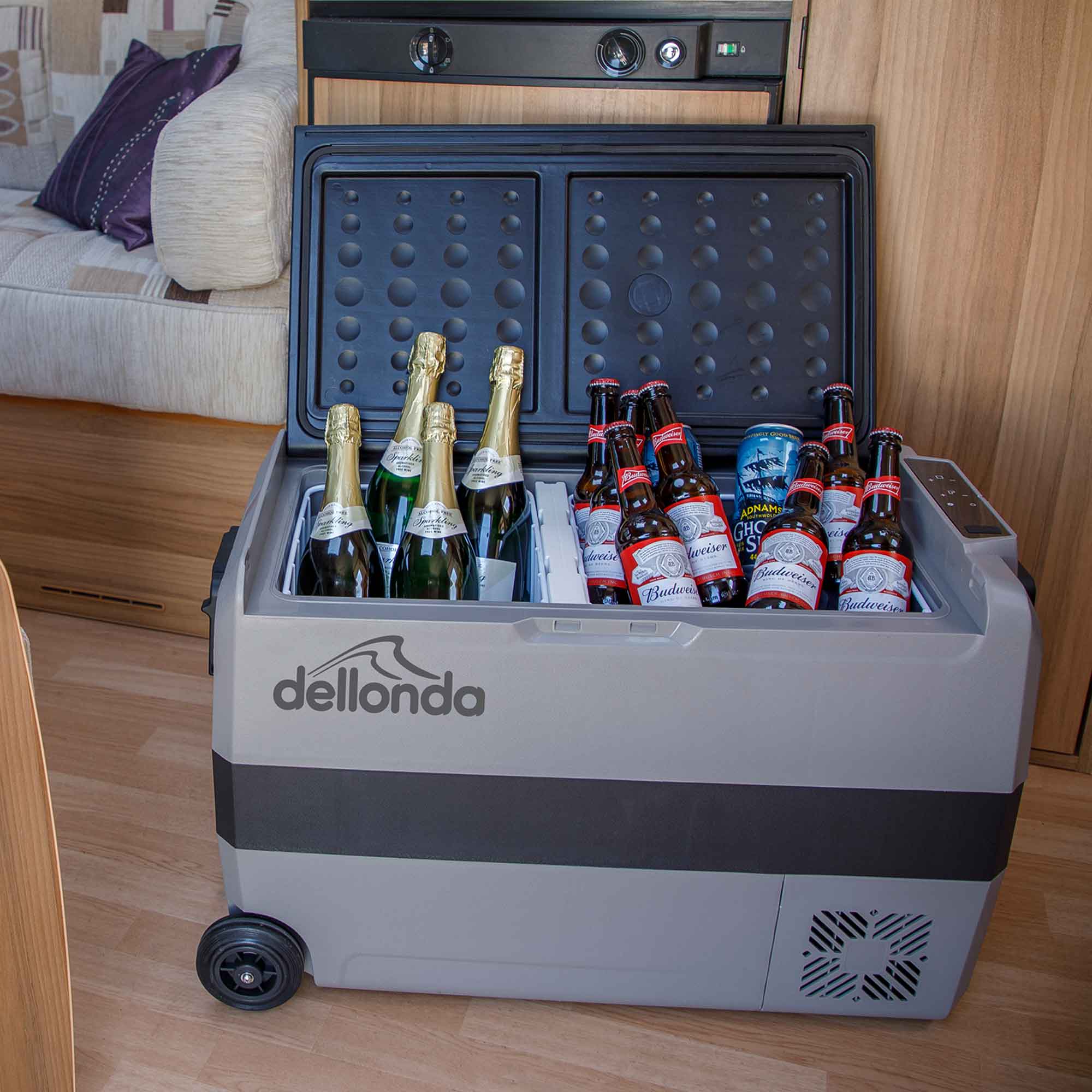 50L Portable Car Fridge, Freezer, 12/24V Dual Zone Compressor - DL14 ...